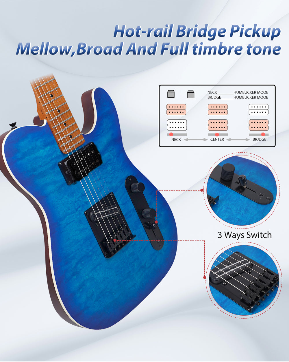 Tostar TTE-300 TE Electric Guitar – Tostar Official